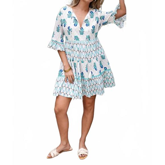 Debbie Katz | Dresses | New Debbie Katz Brisa Block Print Dress In ...